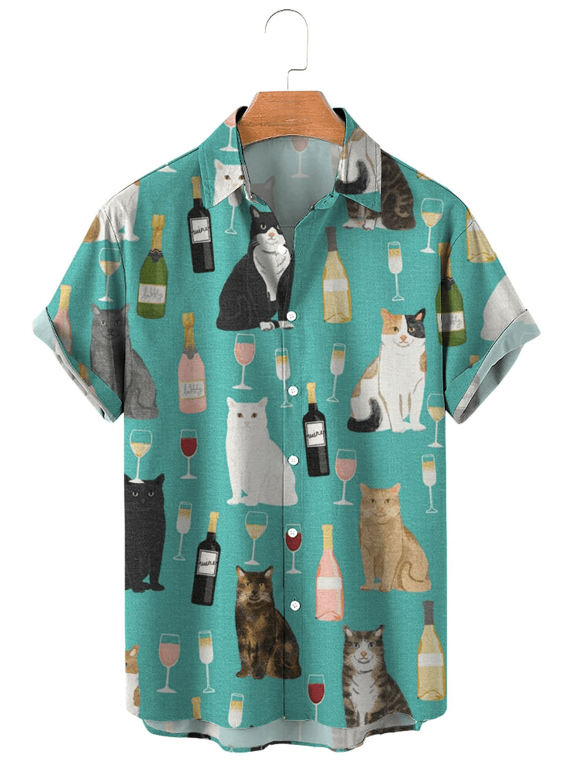 Oversized Animal Print Sacks For Men Casual Dress Trend Summer Clothes ...