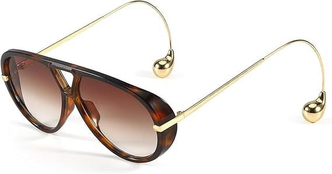 Latopostn Oversized Aviator Sunglasses 2025 Big Double Bridge - Walmart.com