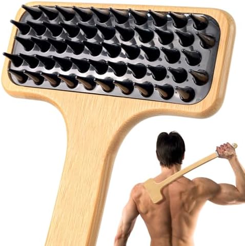 Oversized Back Scratcher, Extended Bamboo Scratcher, 22.04" Long Curved ...