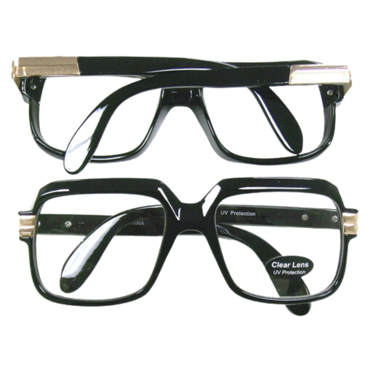 Oversized Black Hip Hop Glasses Rapper Run DMC Gazelle Rap Sunglasses ...