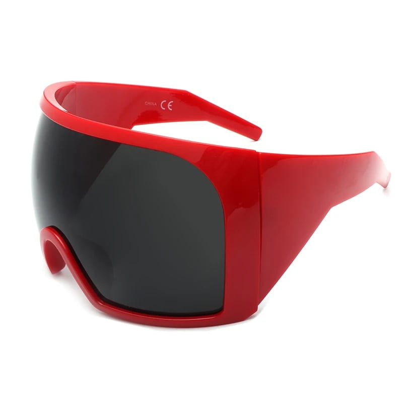 Oversized Black Punk Goggle Sunglasses Women Men Luxury Brand Designer ...