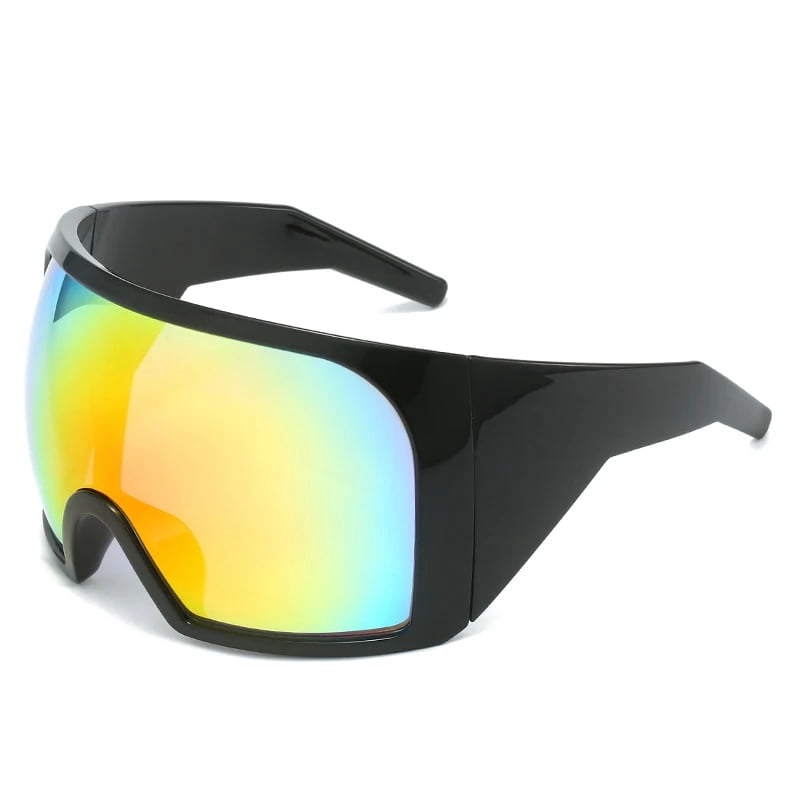Oversized Black Punk Goggle Sunglasses Women Men Luxury Brand Designer ...