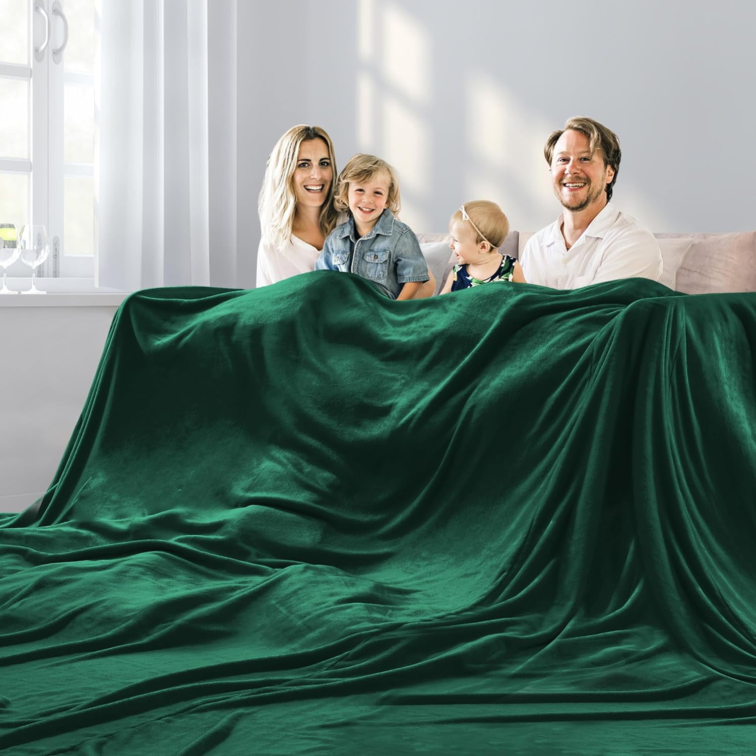 Oversized Blanket 120x120 Inches, Giant Huge Blanket for Bed, Sofa ...