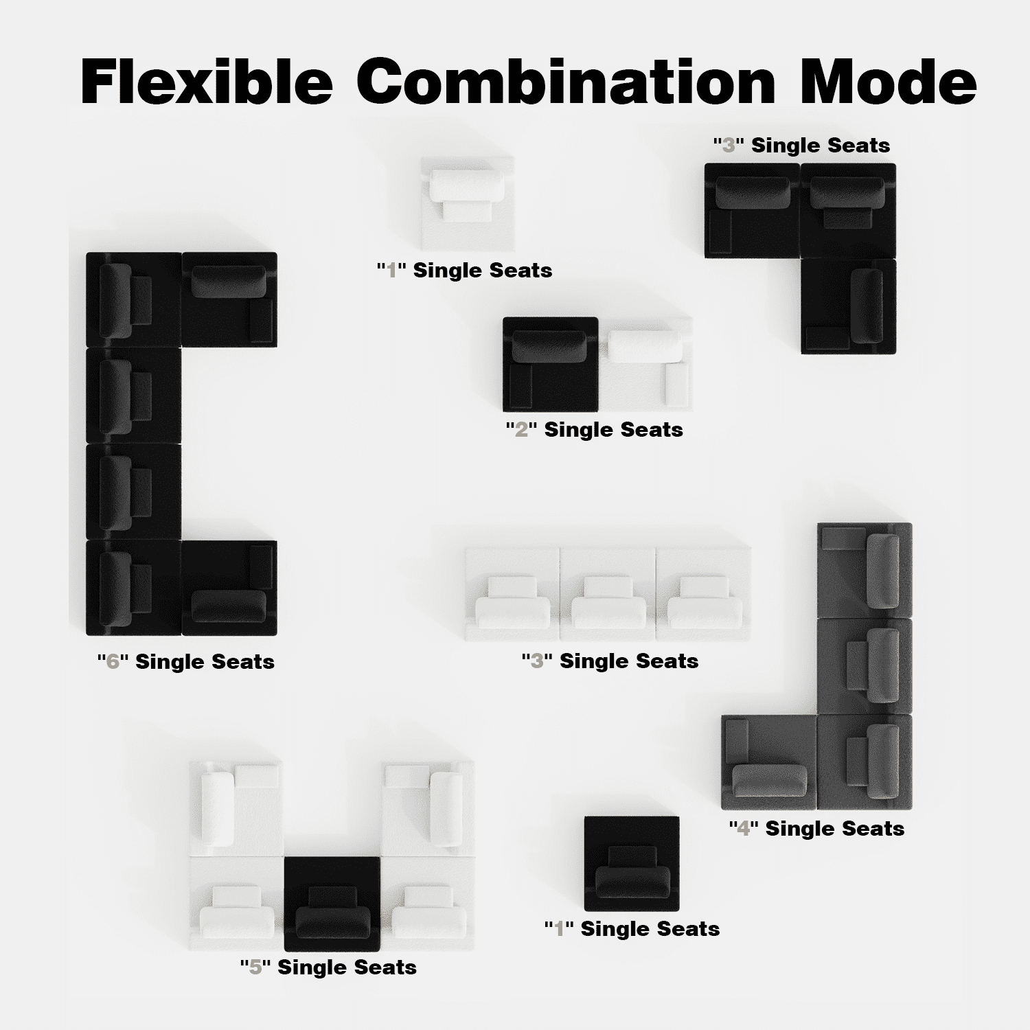 Oversized Boucle Modular Sectional Sofa - Luxury Foam-Filled Floor ...