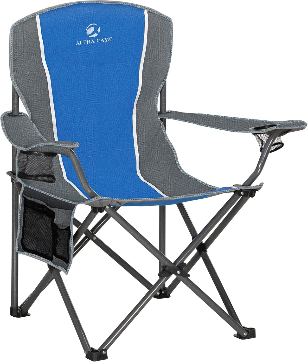 Oversized Camping Folding Chair - Heavy Duty Steel Frame Support 350 ...