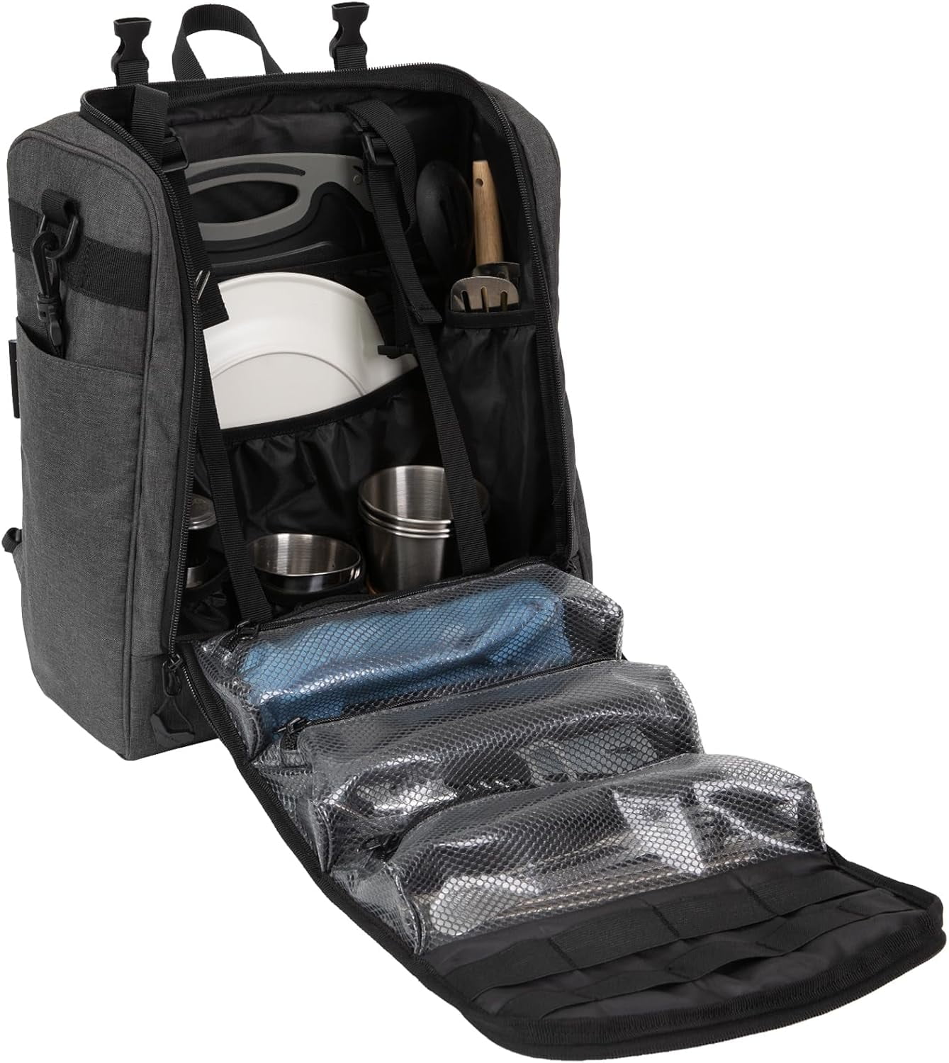 Oversized Camping Kitchen Organizer, Ultralight Hanging Cooking ...