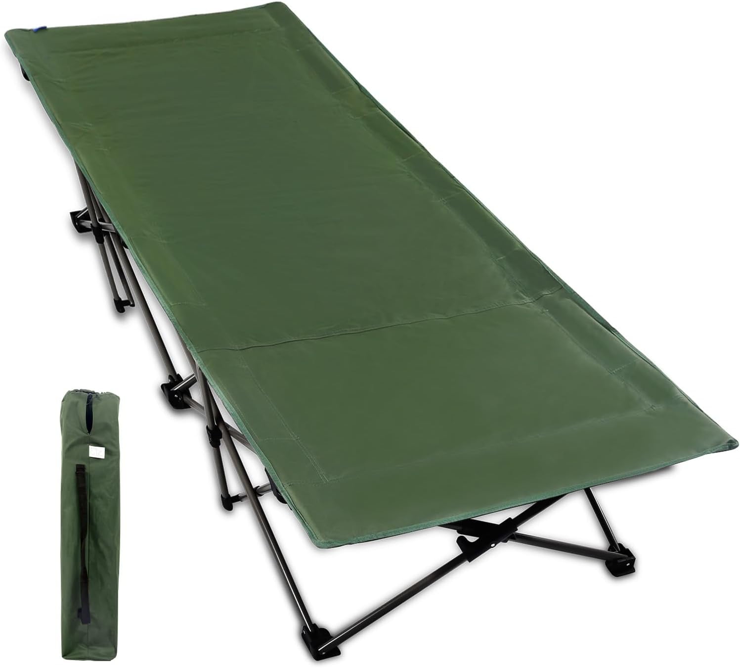 Oversized Camping cots for Adults 500lbs,33'' Extra Wide Tall Folding ...