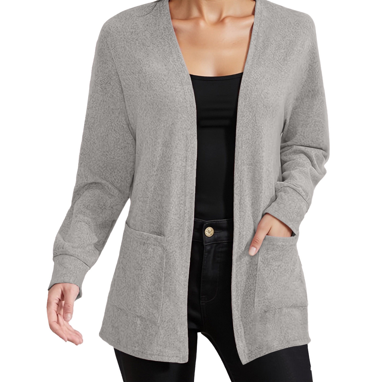 Oversized Cardigans Women Soft Knit Sweater Open Front Long Sleeve ...