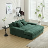 Oversized Chaise Lounge Chair Indoor with Ottoman, Upholstered Cloud ...
