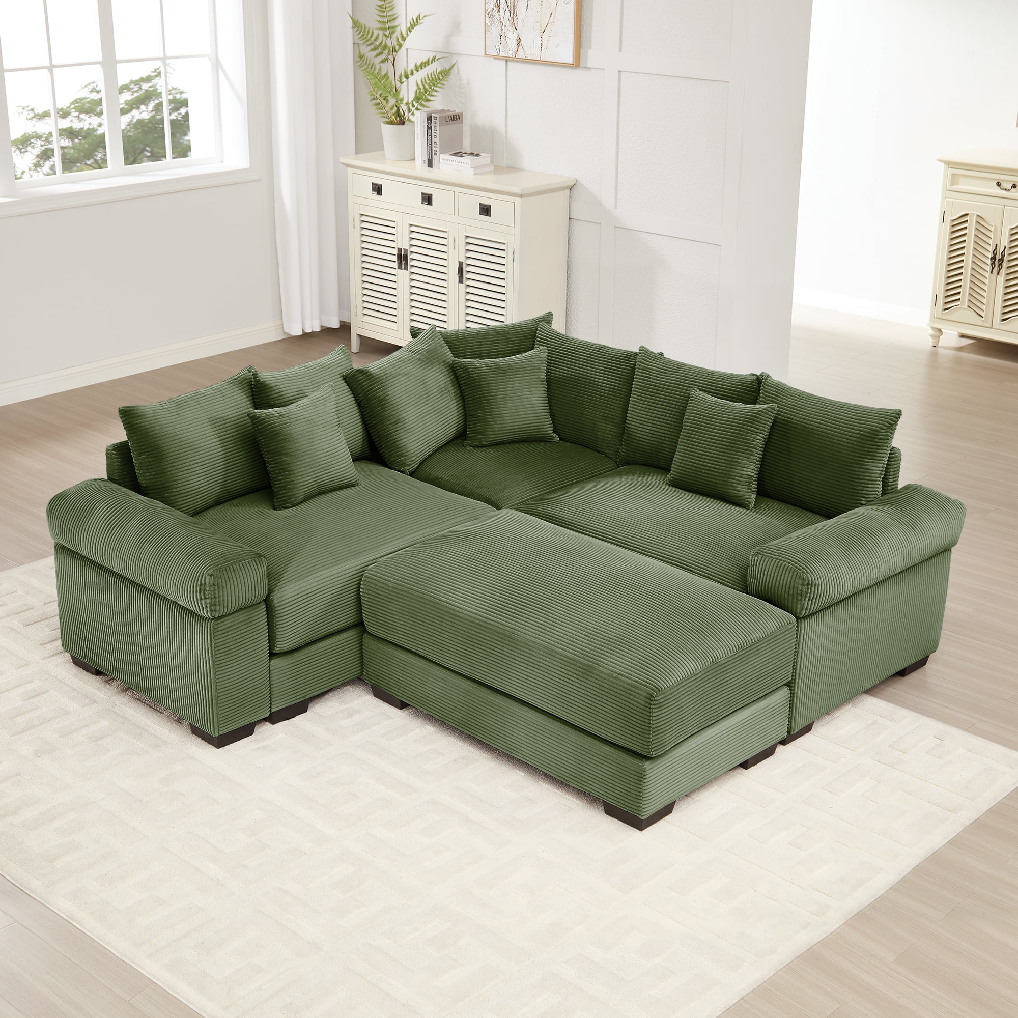 Oversized Cloud Modular Sectional Couch, Convertible, Extra-Thick ...
