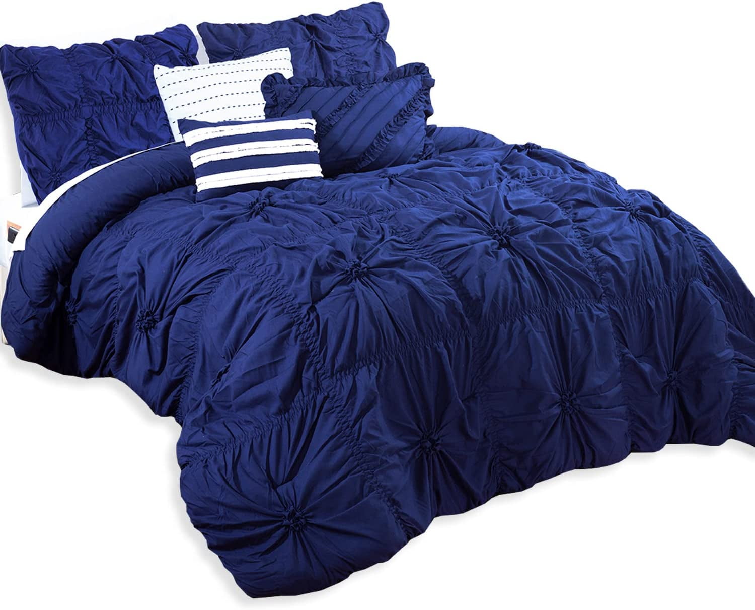 Mocassi Oversized Comforter Set, Amy 12-Piece Bed-in-a-Bag, Down ...