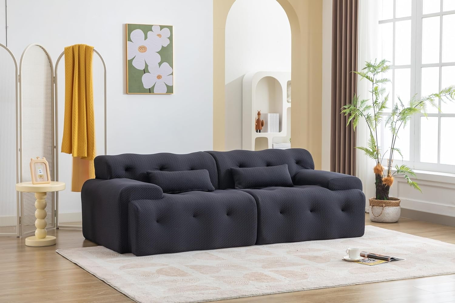 Oversized Couches and Sofas, 90" Modern Minimalist Style Couch ...