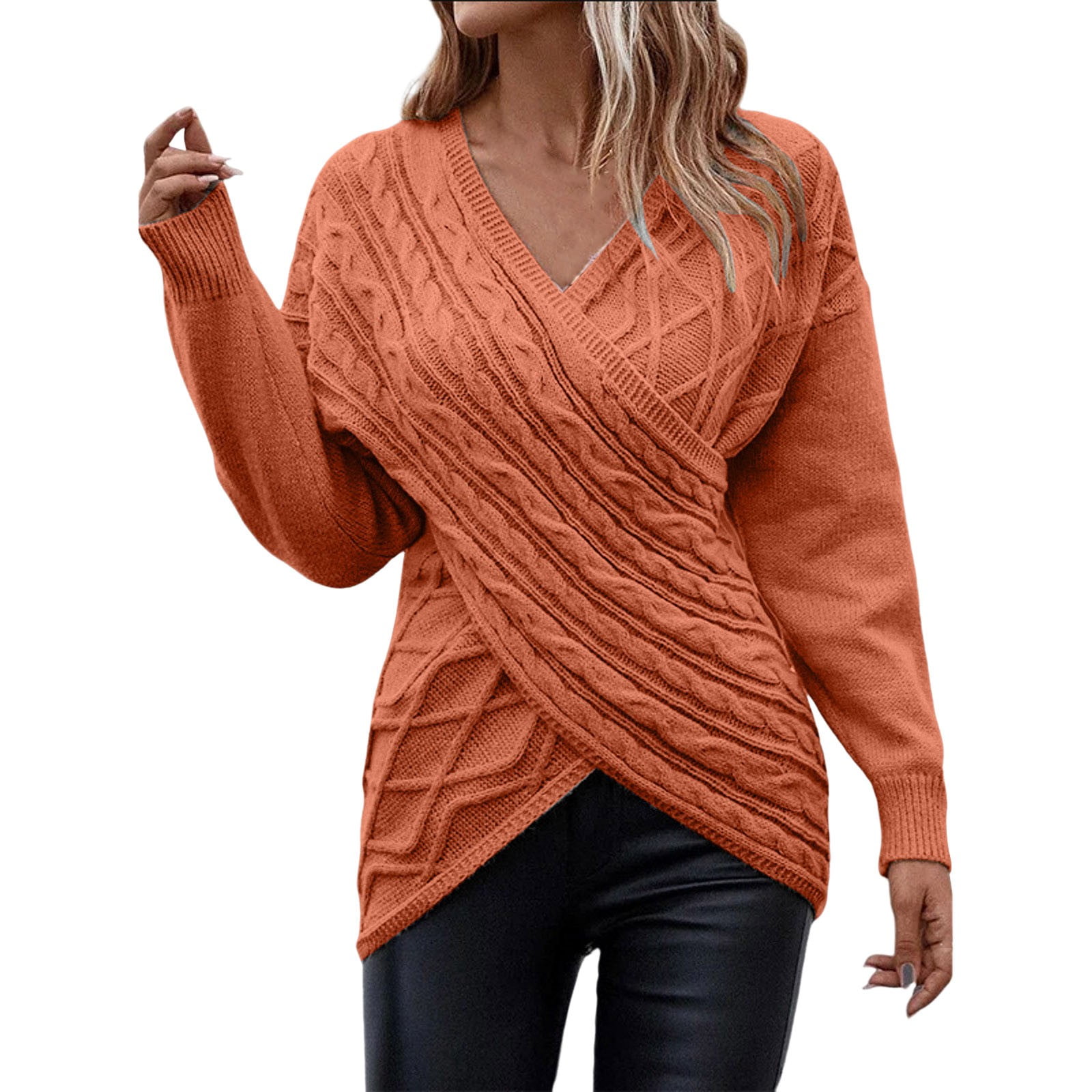 Oversized Sweaters for Women Lightweight Relaxed Fit Casual Long Sleeve ...