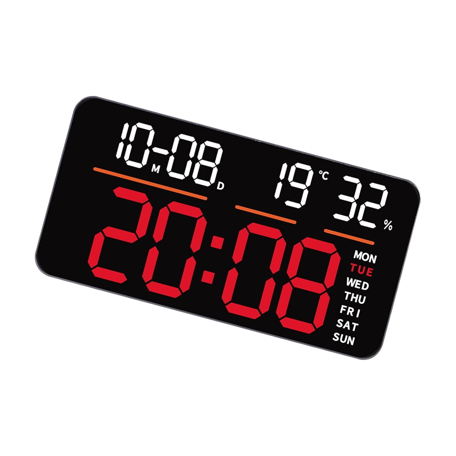 Oversized Digital Alarm Clock Wall Mountable Tabletop Use Modern ...