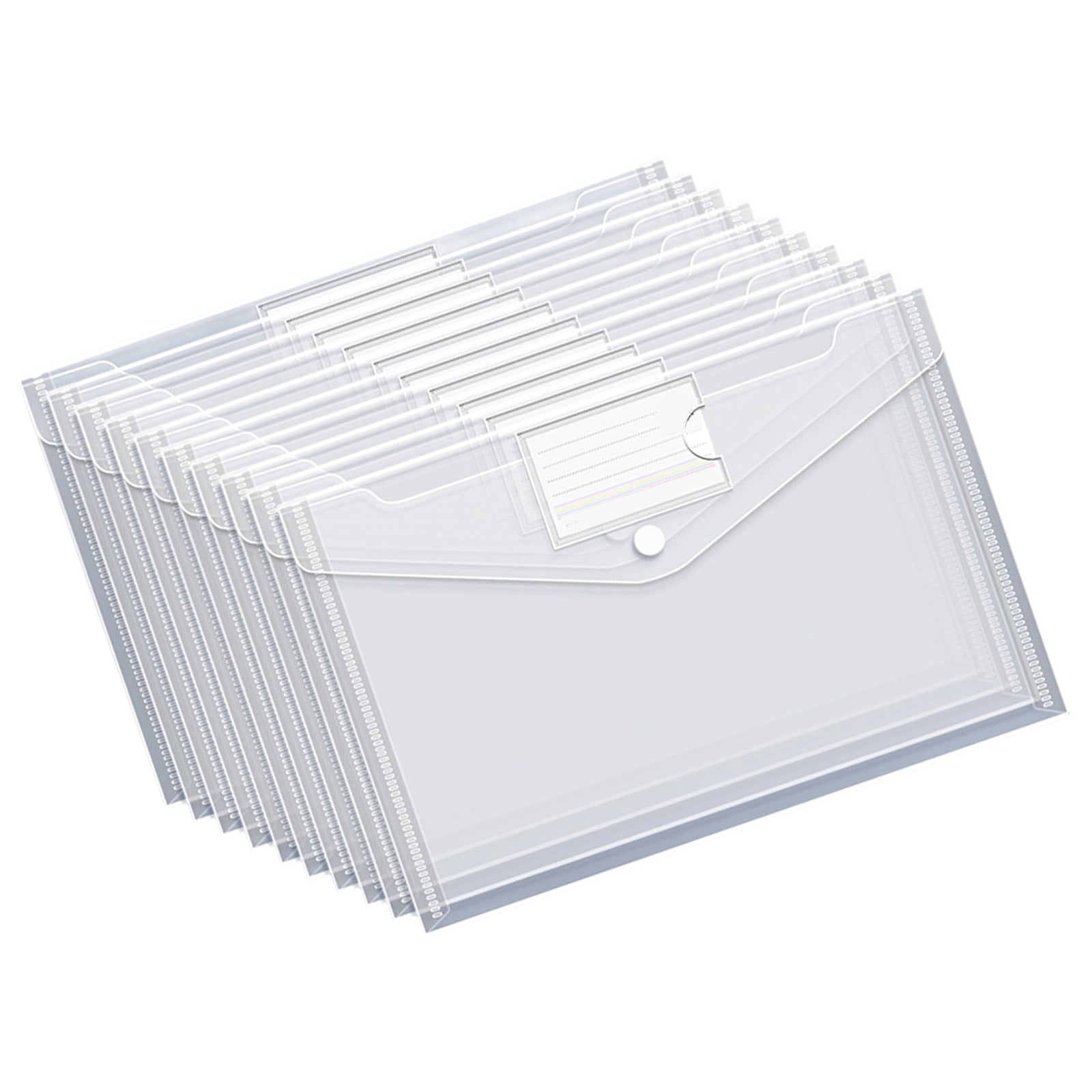 Oversized Document Organizers With Snapping Closure Transparent File ...