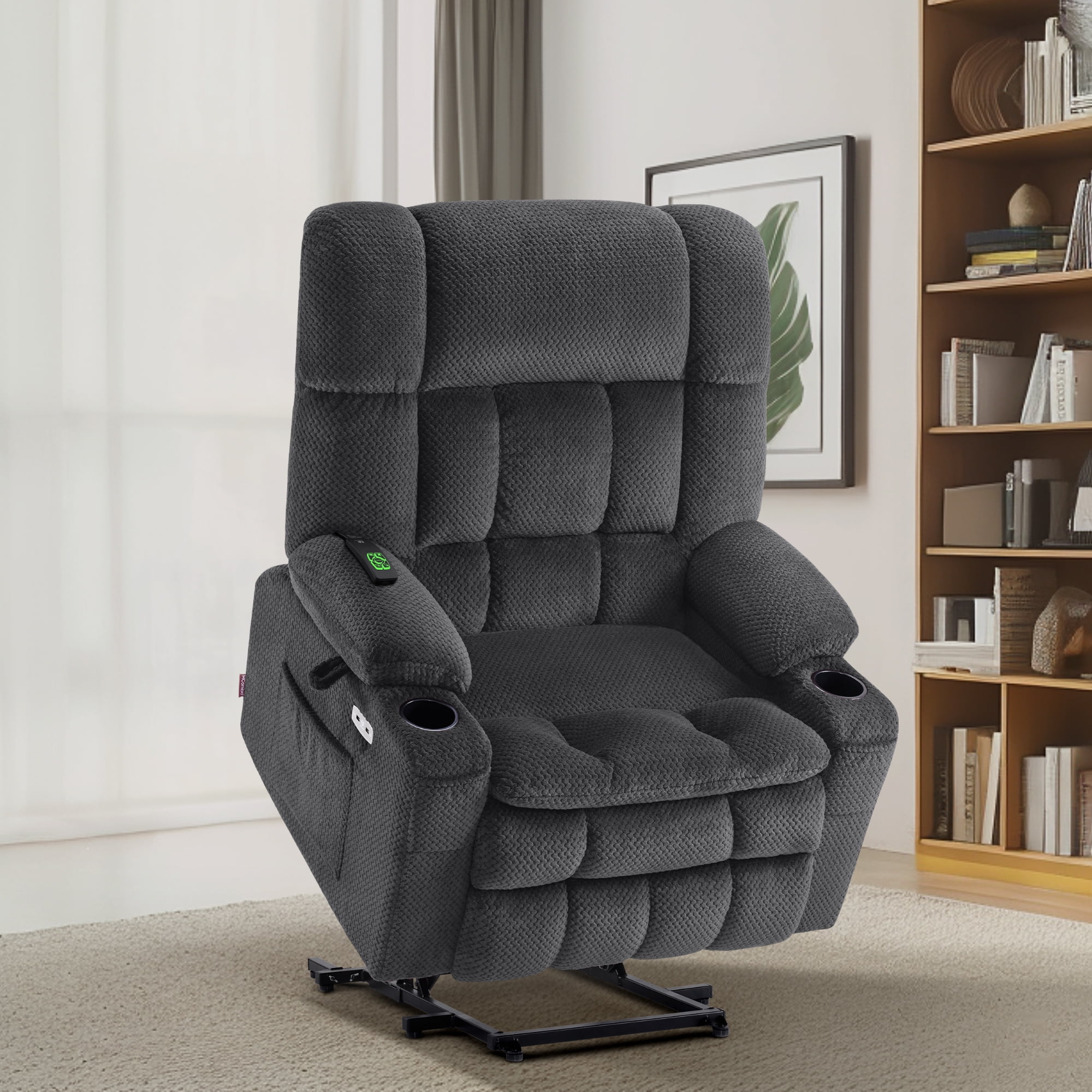 Oversized Dual Motor Power Lift Recliner with 27.2 Extra Wide Seat for ...