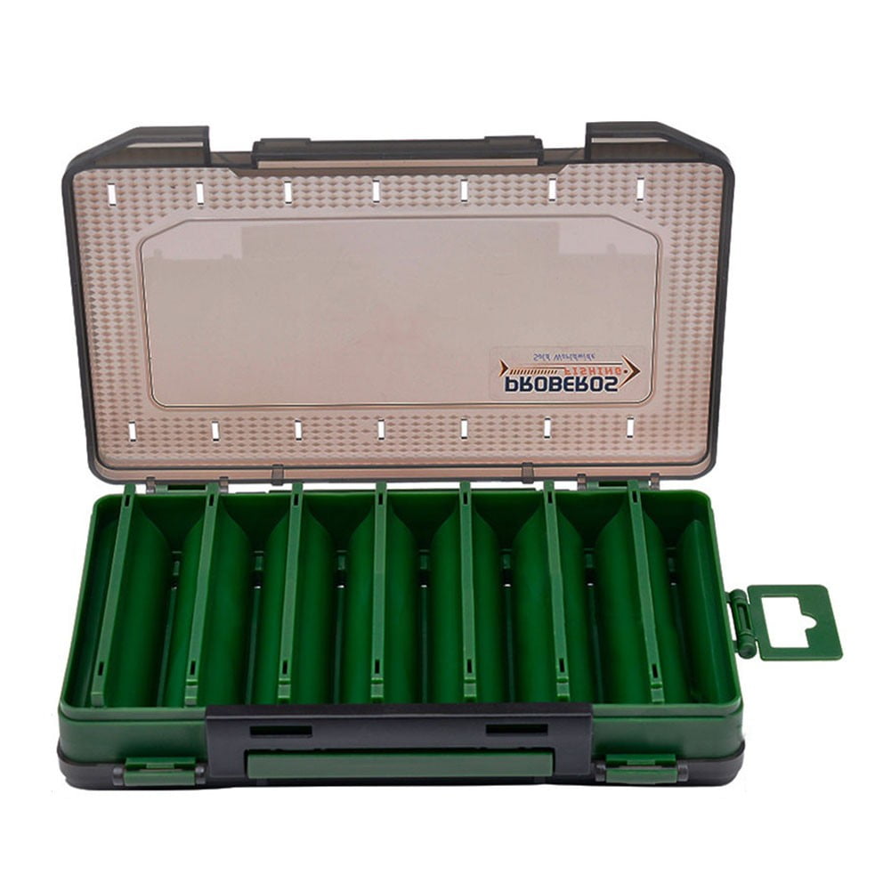 Oversized Fishing Tackle Box Double Layer Bait box Portable fishing ...