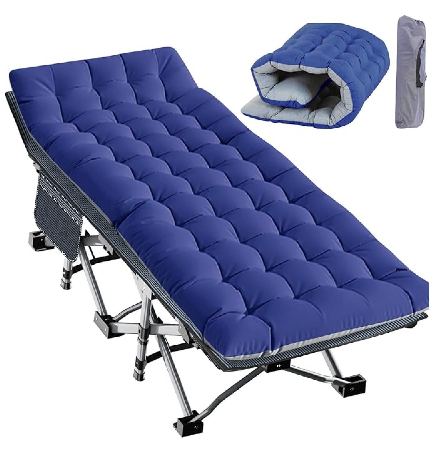 Oversized Folding Camping Cot for Adults, 78" x 32" XXL Heavy Duty ...