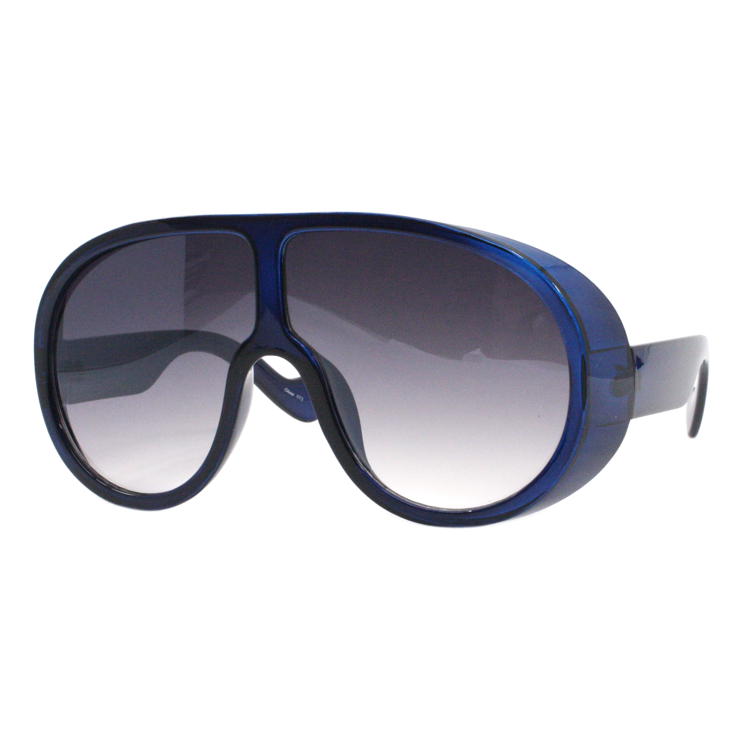 Oversized Goggle Style Sunglasses Unisex Round Shield Shades UV 400 ...