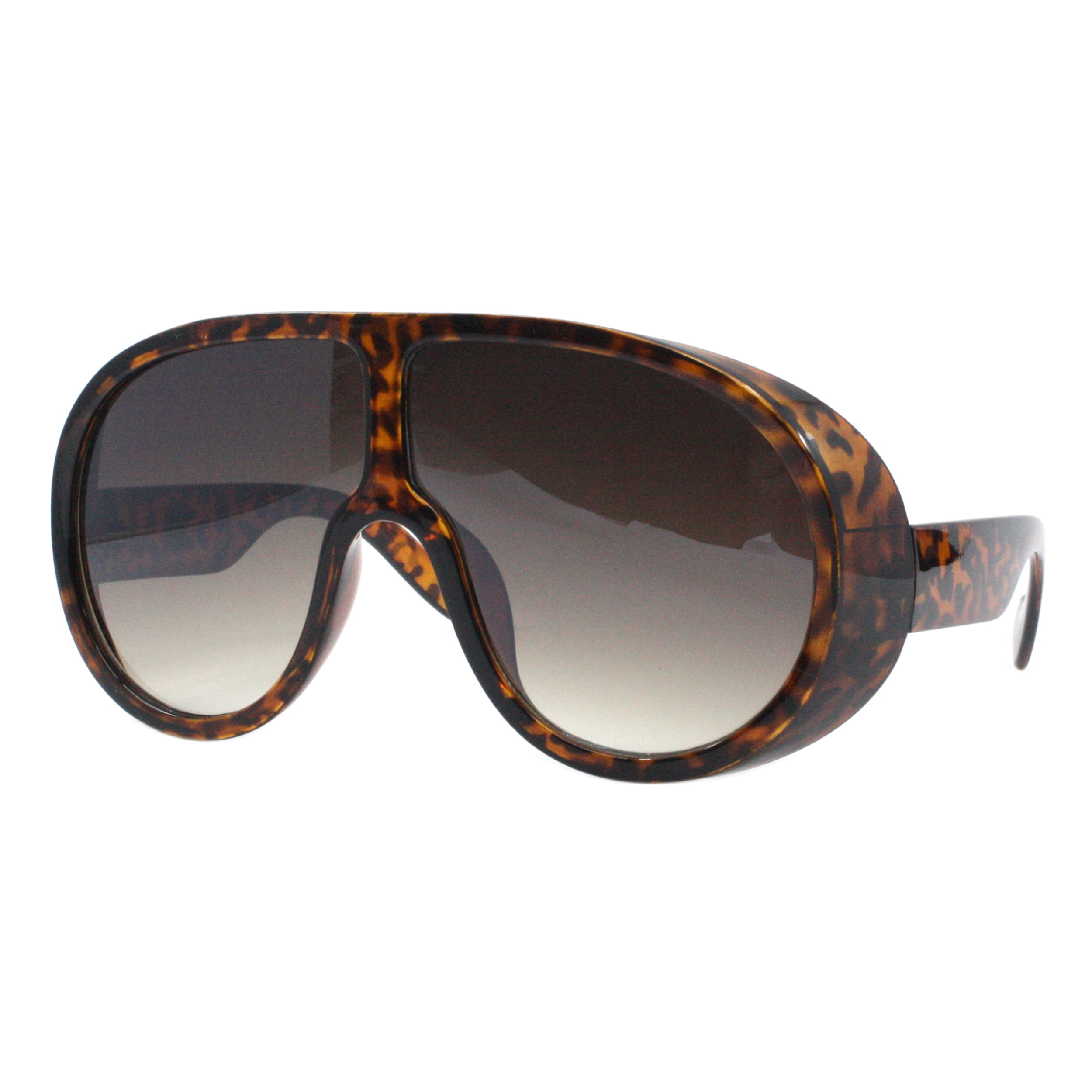 Oversized Goggle Style Sunglasses Unisex Round Shield Shades UV 400 ...