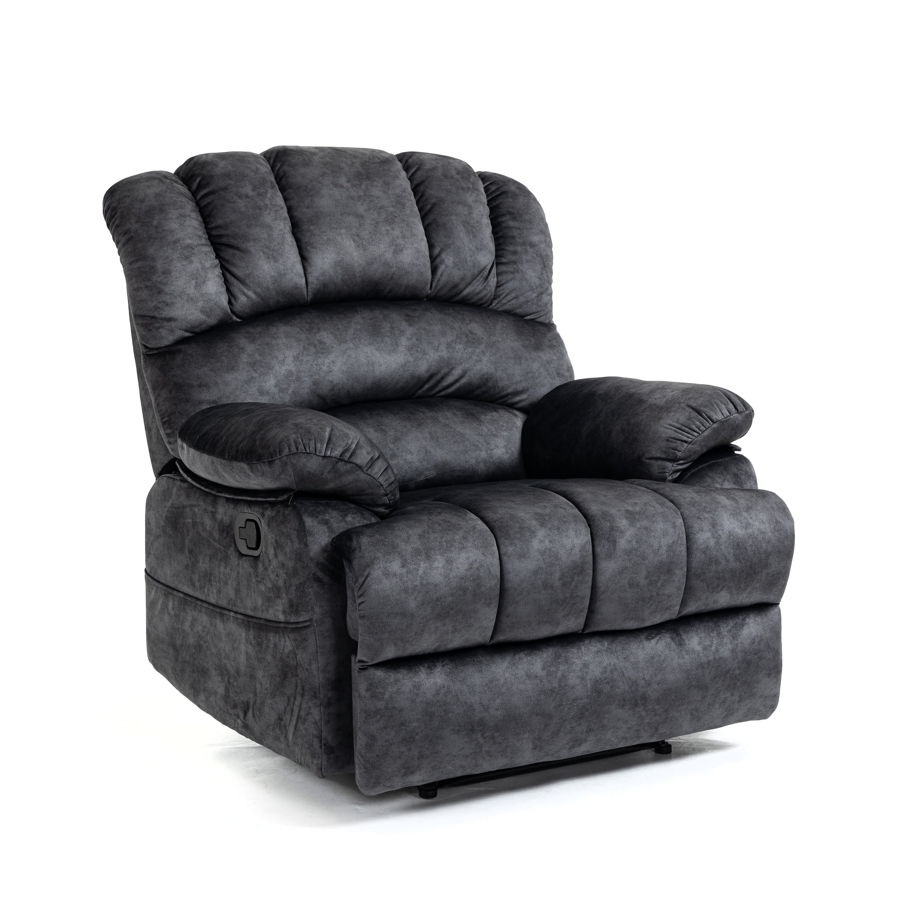 Oversized Gray Recliner Chair - 155° Recline, Easy Setup, Fabric ...