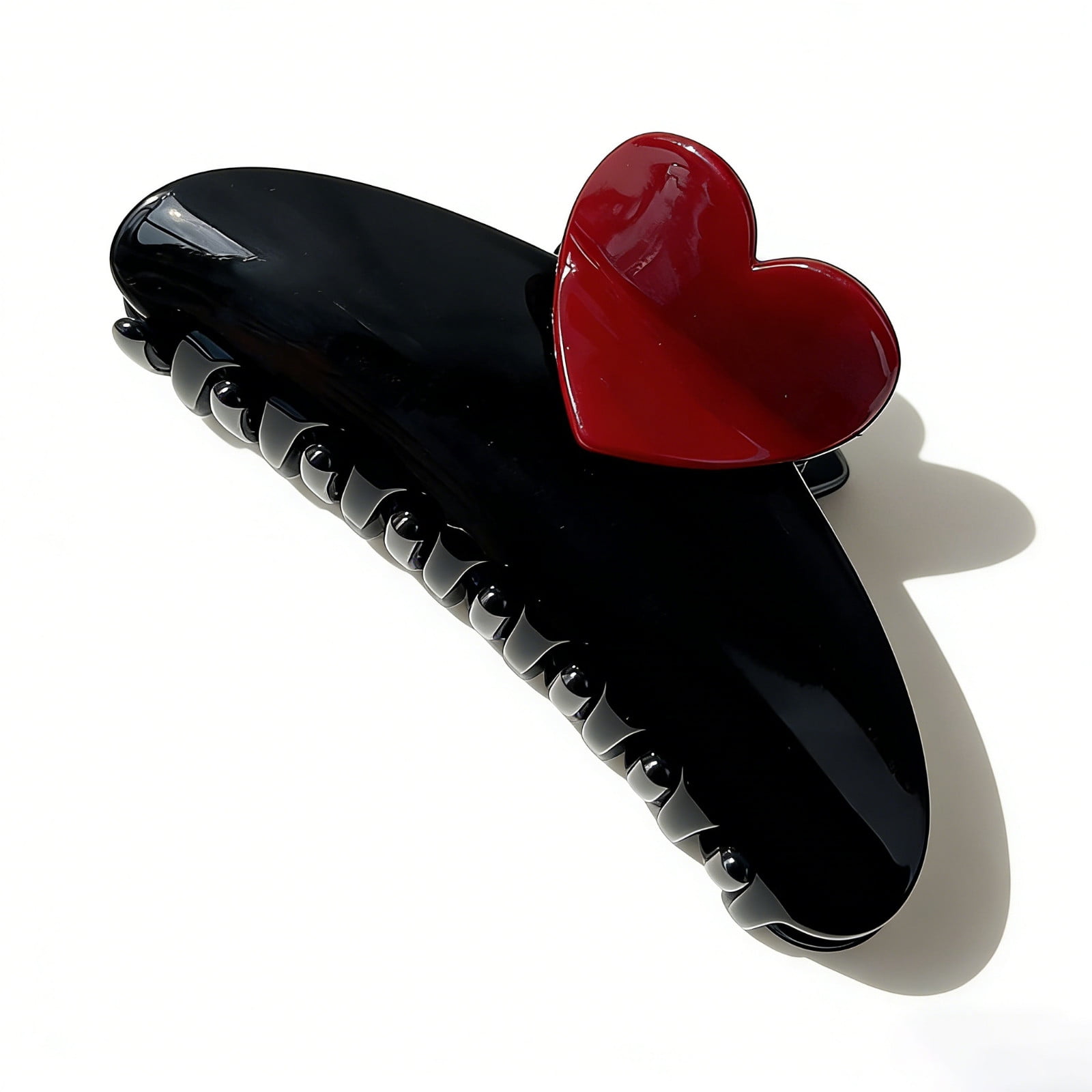 Oversized Heart Hair Claw Clip - 5.1in Large Plastic Clip for Thick ...