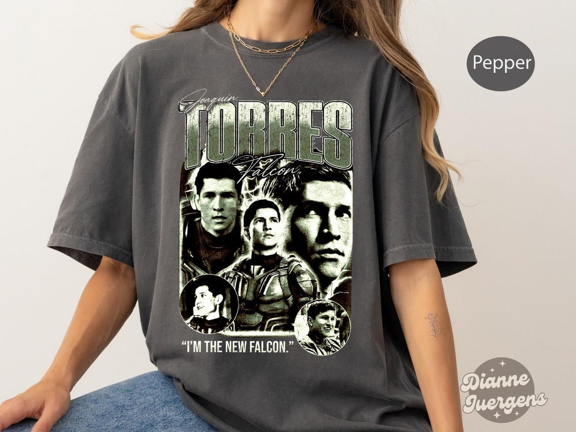 Oversized Joaquin Torres Falcon Marvel T Shirt, Captain America Brave ...