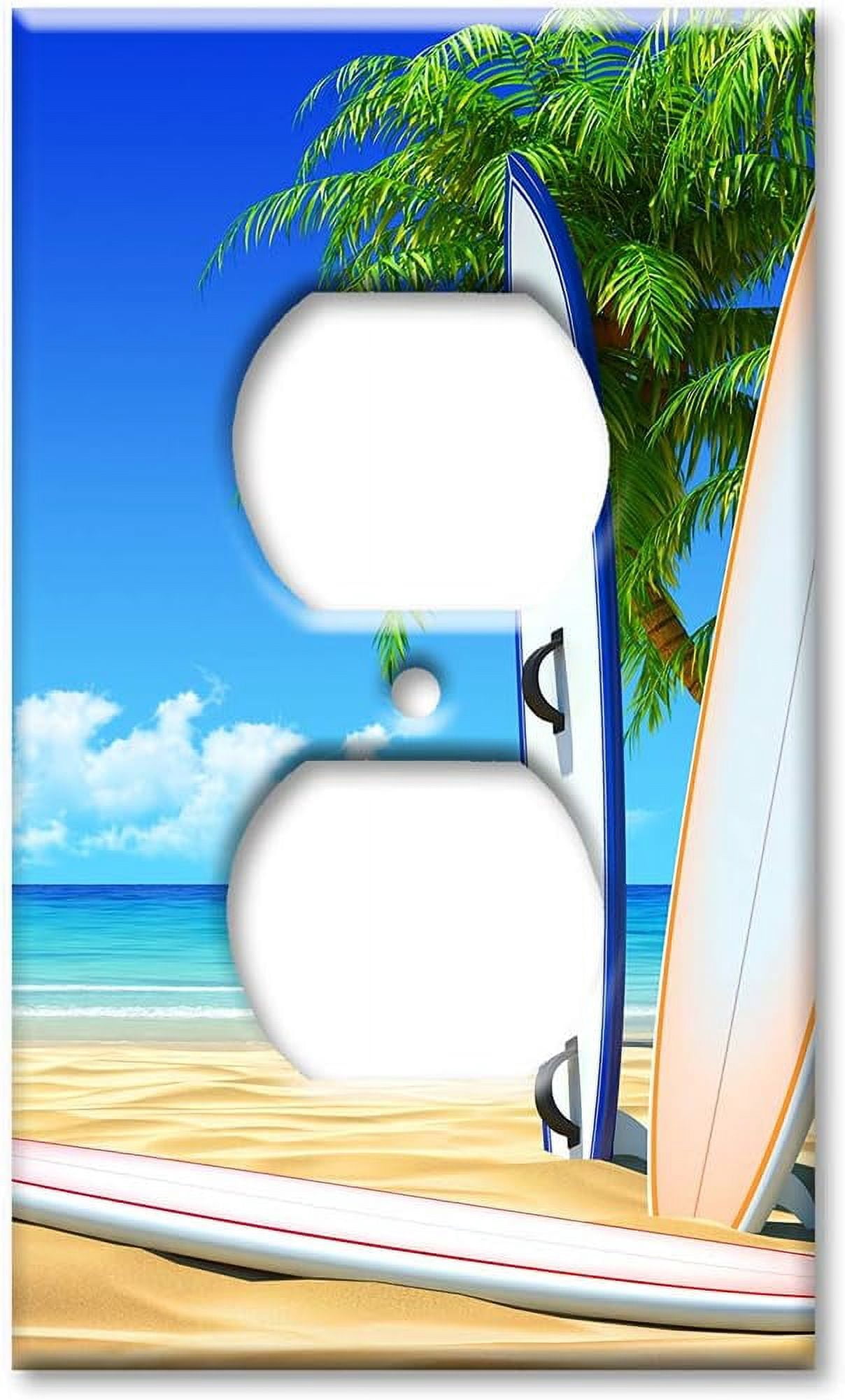 Oversized - Jumbo Outlet Cover - OVERSIZE Outlet Switch Plate - Surf ...