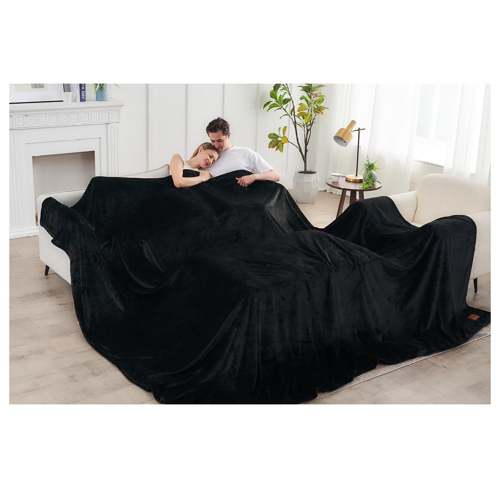 Oversized King Fleece Blanket 120x120 Inches, A whole Giant Huge ...