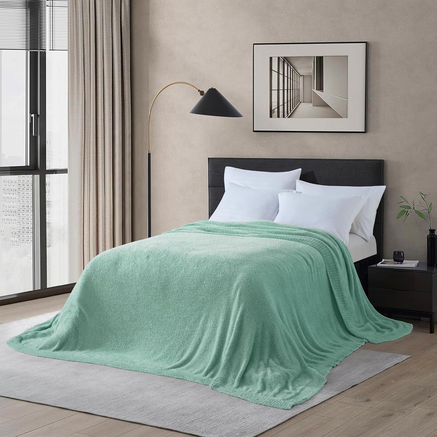 Oversized King Knit Blanket for Couch - Super Soft Extra Large Throw ...