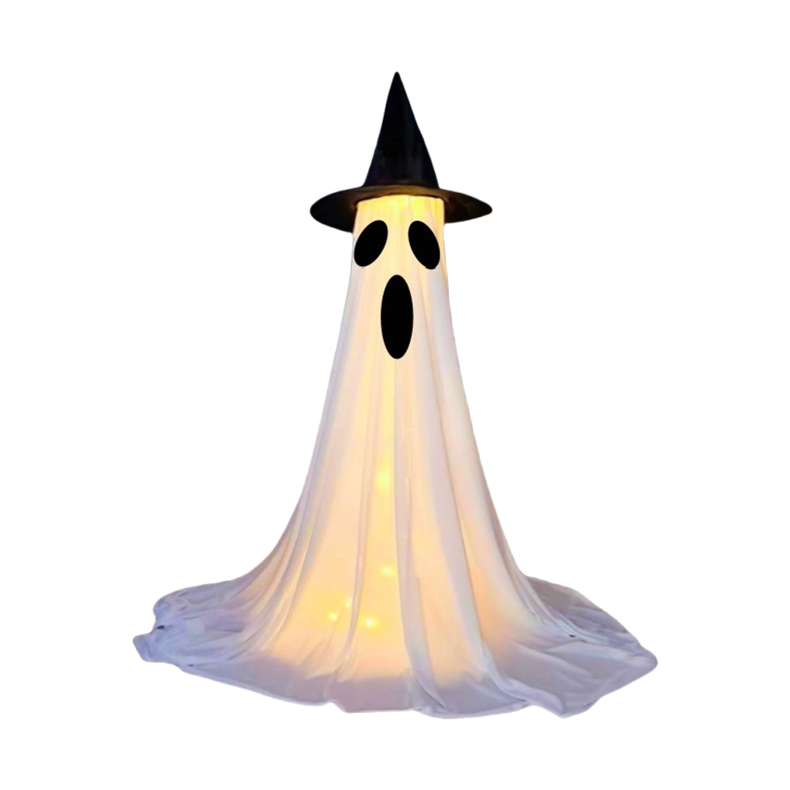 Oversized LED Ghostly Halloween Decoration 120cm Fabric Figure for ...