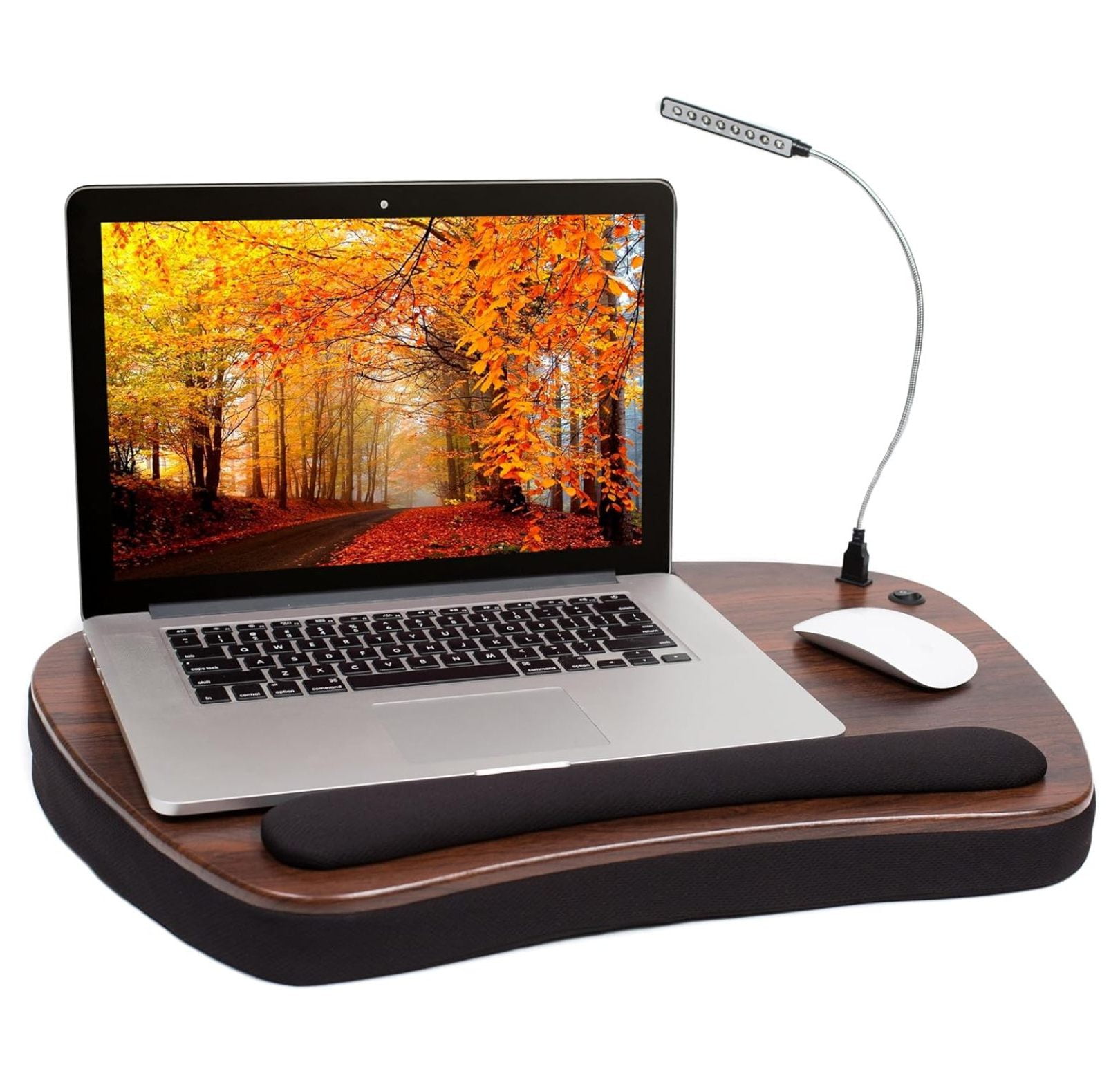 Oversized Lap Desk with Memory Foam Cushion | Detachable USB Light ...