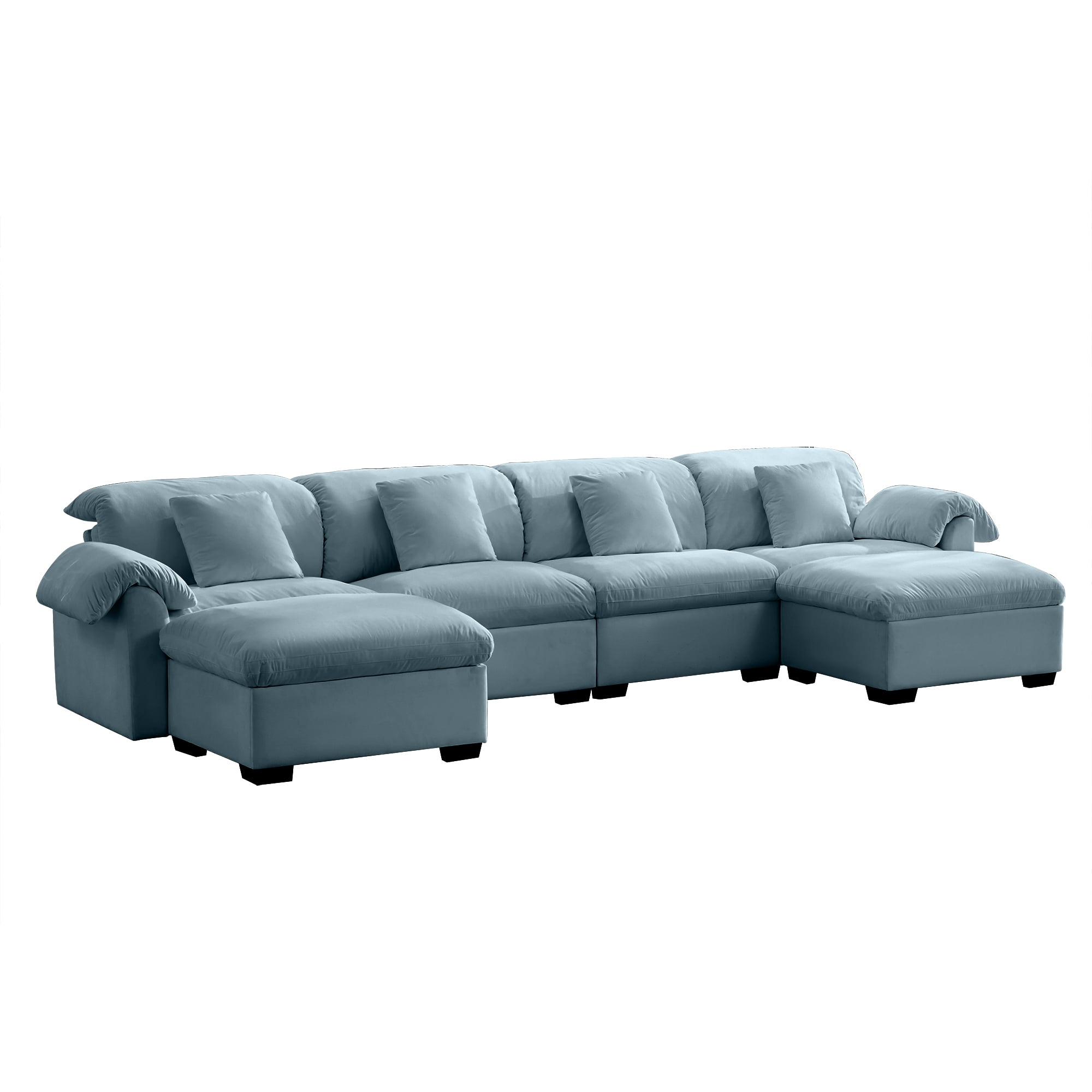 Oversized LargeU Shaped Couch, U Shaped Sectional Cloud Sofa ...