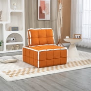 Modern 67"Indoor Right Square Arm Reclining Lounge with Pillow, Velvet ...