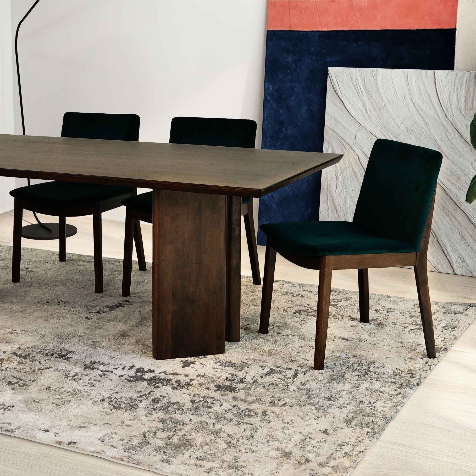 Oversized Legs Table+Generous Legroom”-“Large Family Meals/Small ...