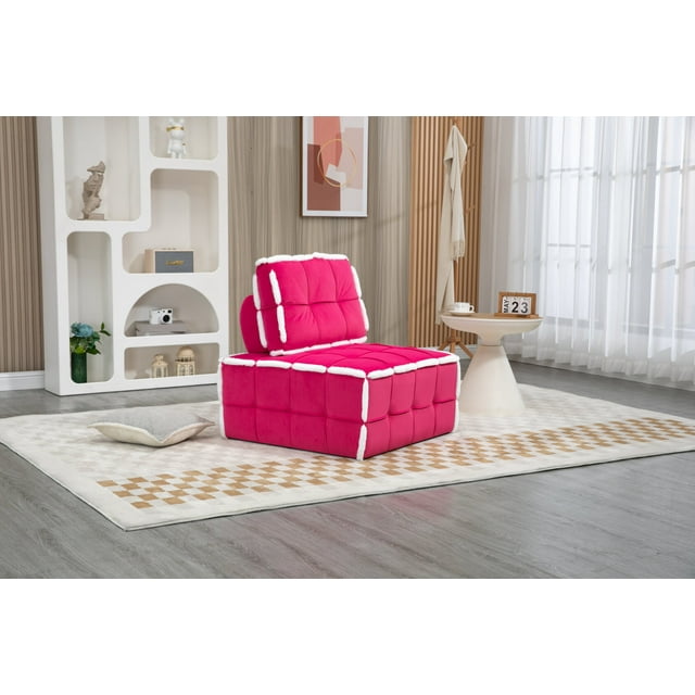 Oversized Leisure Single Sofa with Moveable Backrest Pillow, Modular ...