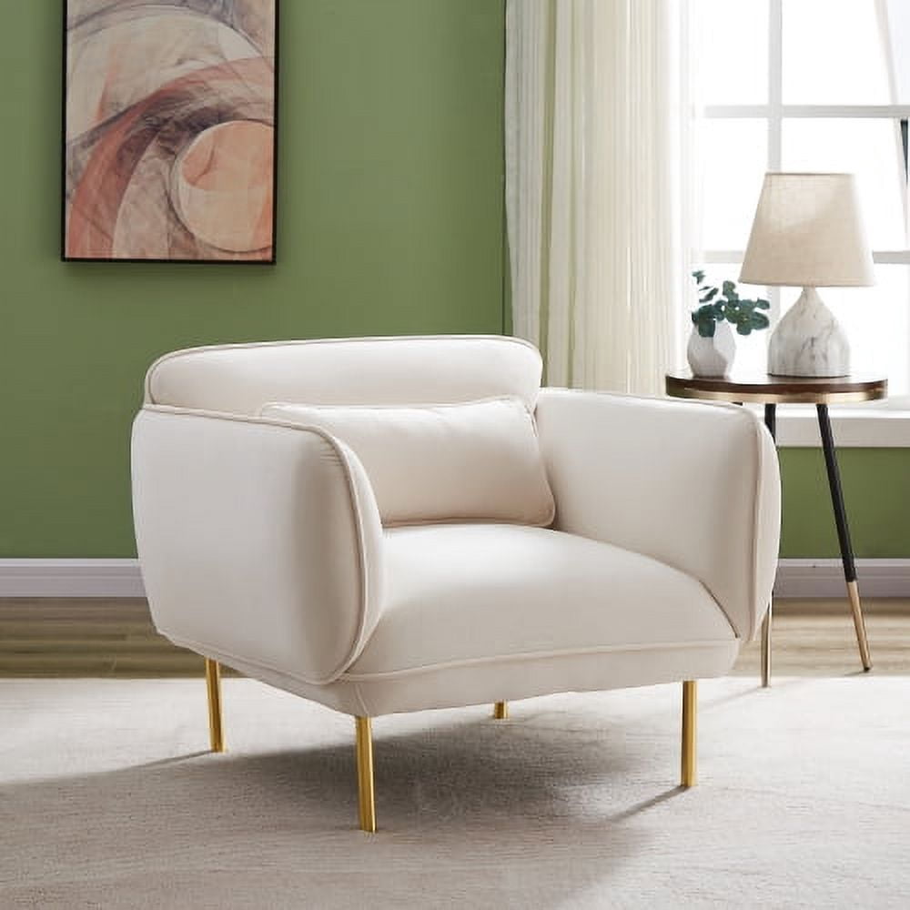 Oversized Living Room Accent Velveta Armchair Upholstered-Single Sofa ...