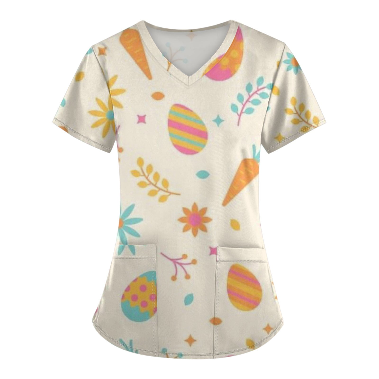 Oversized Lounges Short Sleeve Blouse Female Outdoor Easter Graphic ...