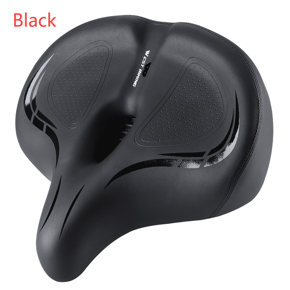Oversized MTB Bike Seat Wide Bicycle Sofa-Like Comfy Saddle Universal Electric Bike Exercise ...