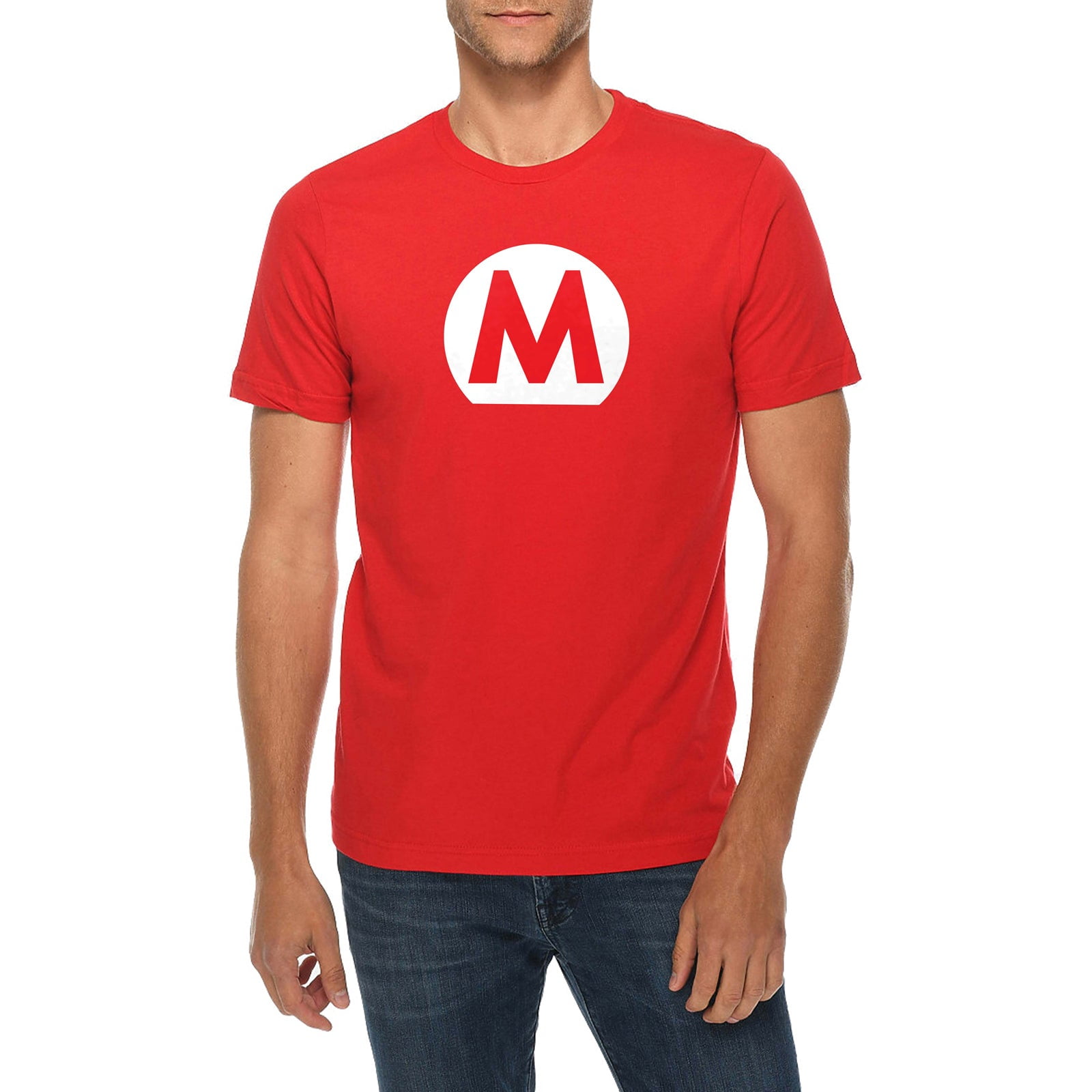 Oversized Mario World Characters Graphic Design Deluxe Jersey T-Shirt ...