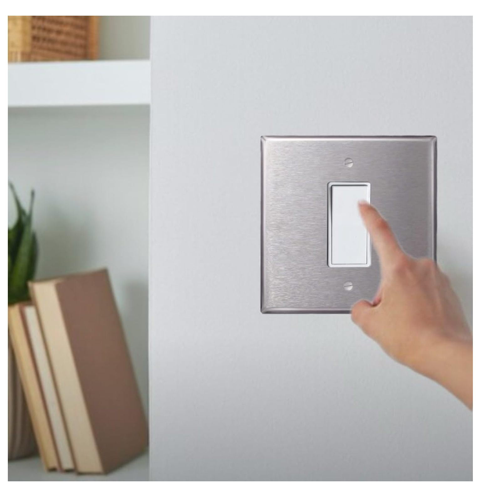 Oversized Metal Light Switch Plate 5.5” Jumbo 2 Gang | White Extra ...