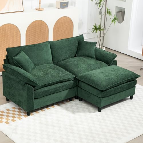 Oversized Modular Sectional Sofa, 80 Inch L Shaped Cloud Couch Set, 2 ...