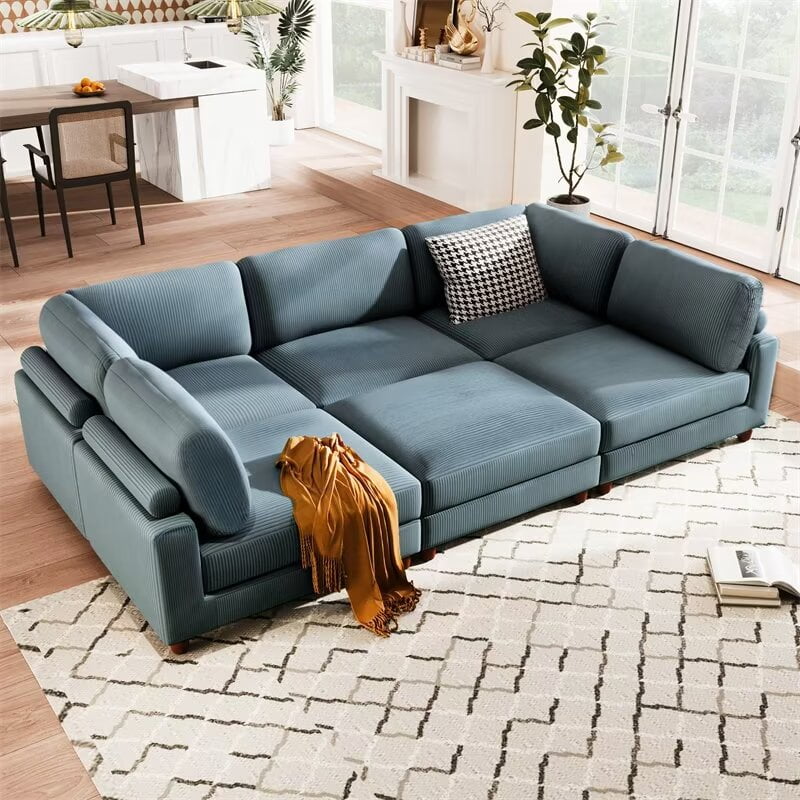 Oversized Modular Sectional Sofa Set,163'' Extra Large L-Shaped ...