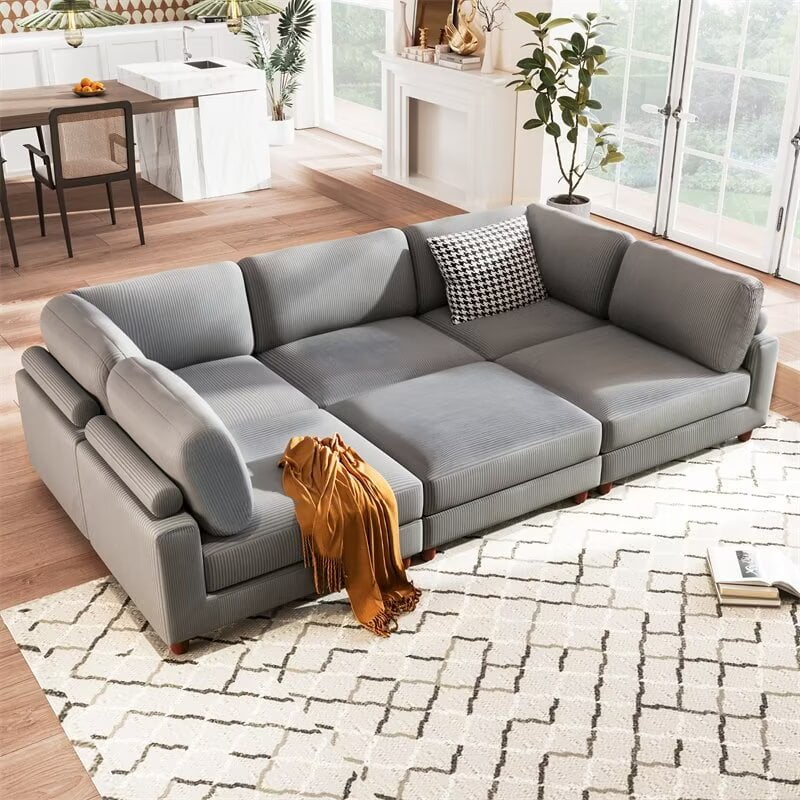 Oversized Modular Sectional Sofa Set,163'' Extra Large L-Shaped ...
