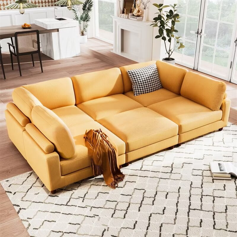 Oversized Modular Sectional Sofa Set,163'' Extra Large L-Shaped ...