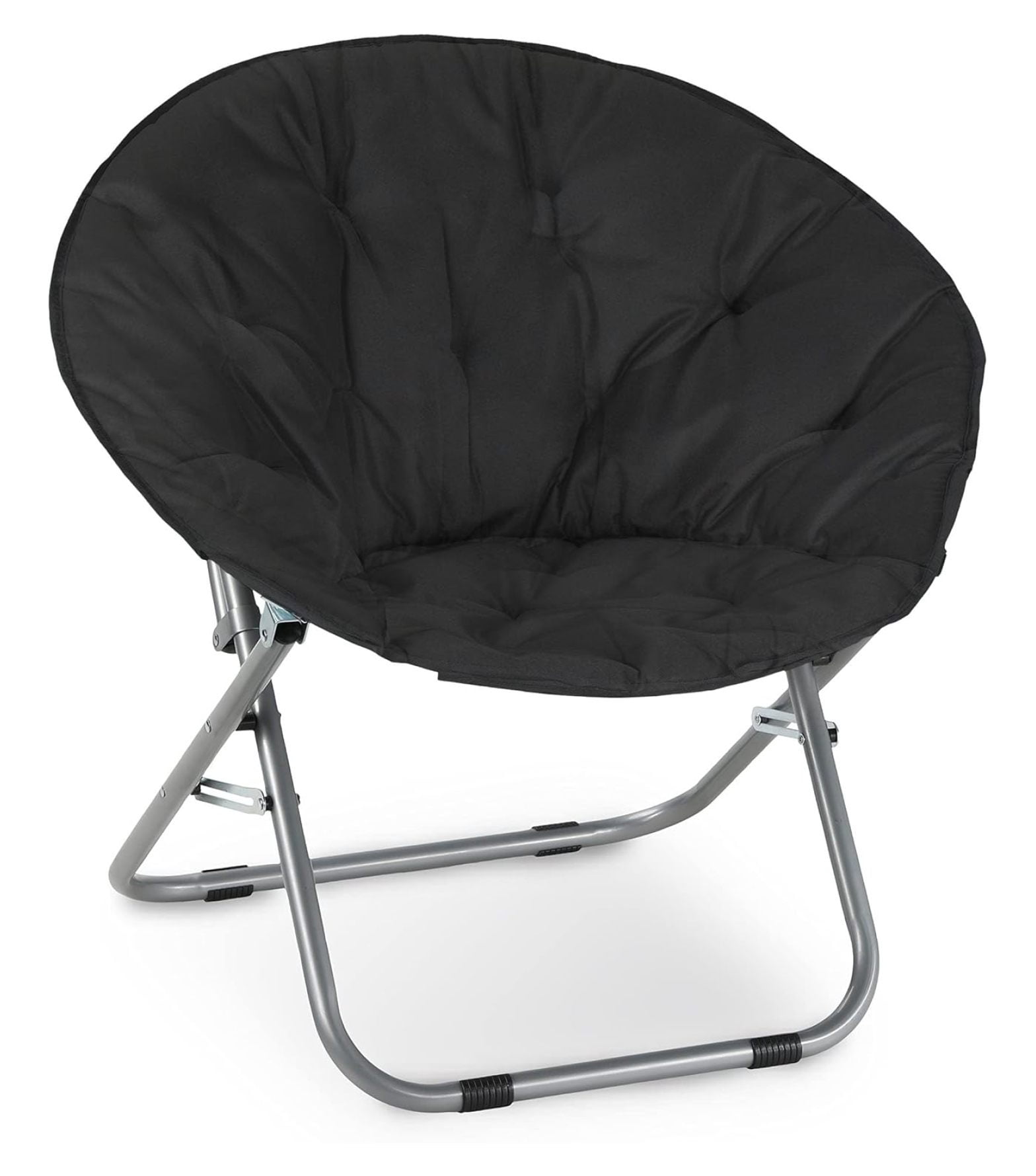 Oversized Moon Chair with Metal Frame, Comfy Chair for Outdoor, Saucer ...