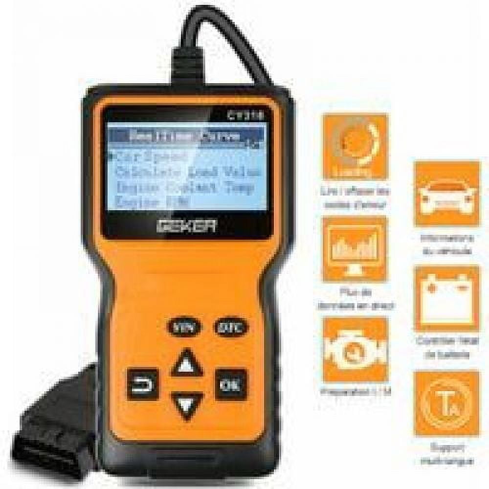 Oversized OBD Engine Codes Scanner, Multi-Functions Code Reader for ...
