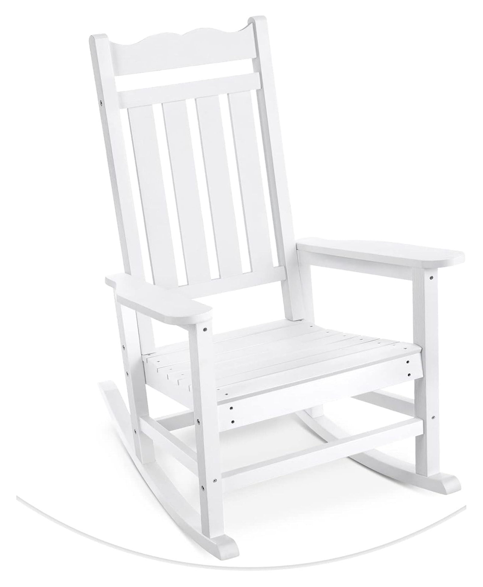 Oversized Outdoor Rocking Chair with 400 lbs Weight Capacity, Weather ...
