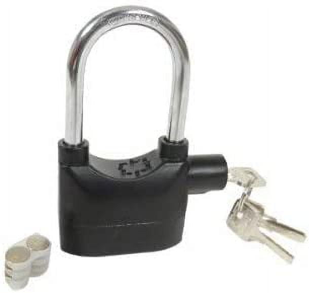 Oversized Pad Lock with Tamper Set Audio Alarm Option (3-Keys Included ...