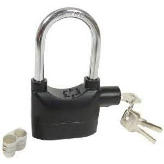 Oversized Pad Lock with Tamper Set Audio Alarm Option (3-Keys Included ...